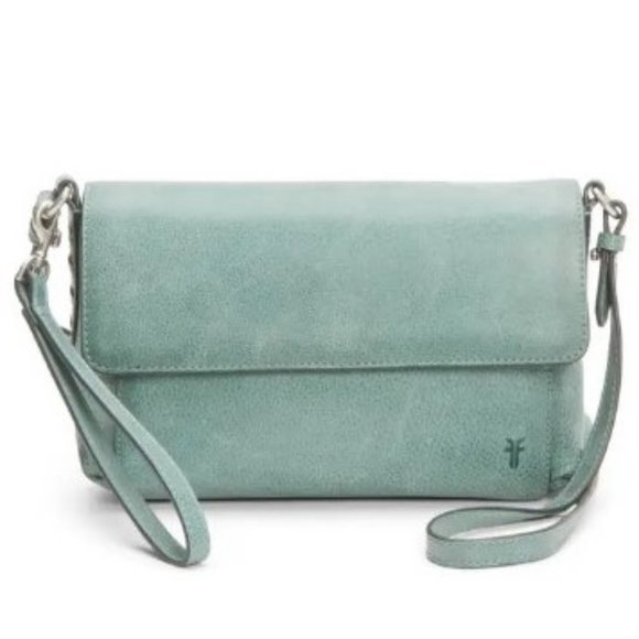Frye | Bags | Nwt Frye Reed Flap Leather Crossbody Bag Sky 95w X 55h X ...